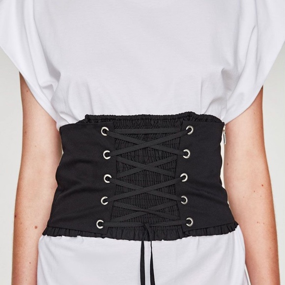 Zara | Tops | Zara Corset With Cord | Poshmark